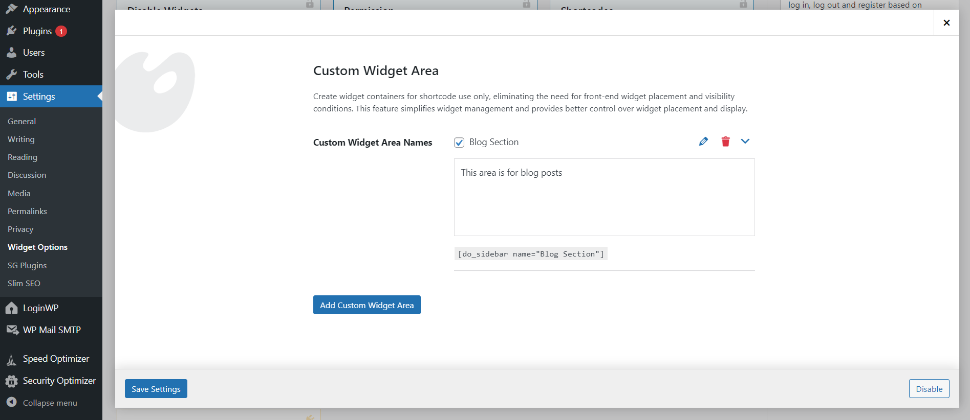 Exciting Update: Discover the New Custom Widget Area